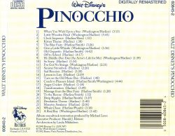 Walt Disney's Pinocchio Original Motion Picture Soundtrack | 60845-2 ...