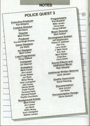 Police Quest 3: The Kindred - VGMdb
